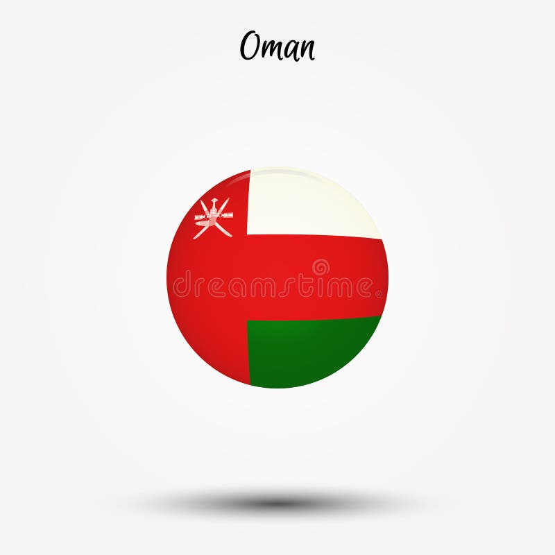 Flag of Oman icon stock illustration. Illustration of icon - 116626187