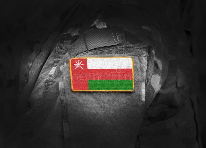 Flag of Oman on Military Uniform. Army, Armed Forces, Soldiers Stock ...