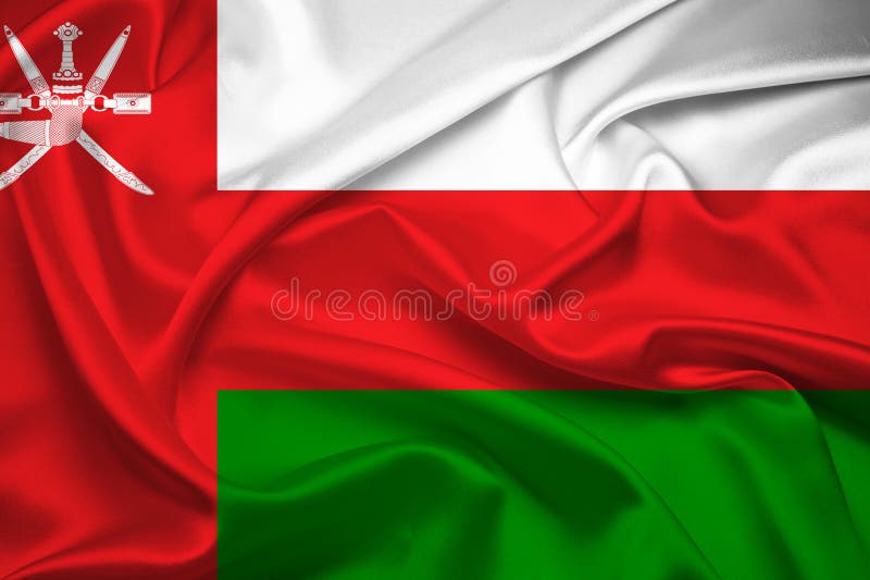 Flag of Oman, Oman Flag, National Flag of Oman. Fabric Flag of Oman ...