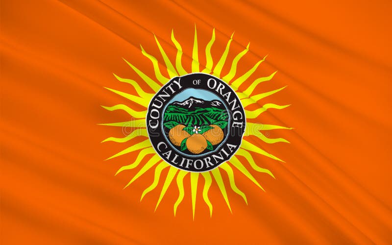 Flag of Orange County, California, USA Stock Illustration ...