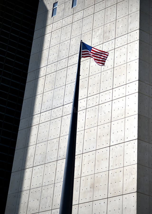 Flag outside UN building stock image. Image of american - 27792577