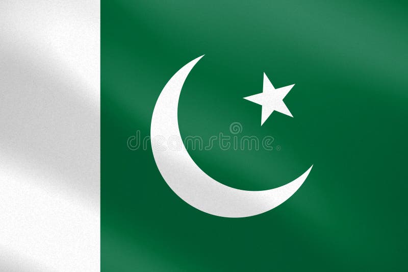 Flag of Pakistan with Paper Texture and Light Stock Vector ...
