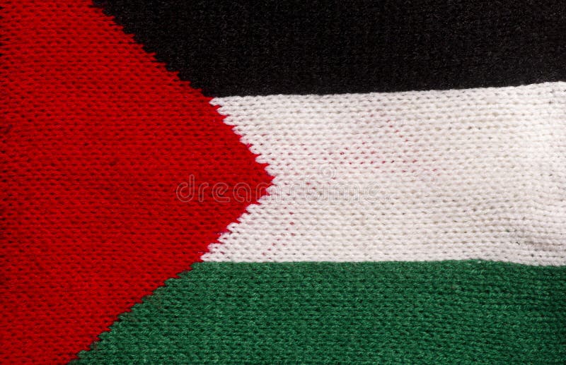 Flag of Palestine Texture Background Made of Fabric, for Background and ...