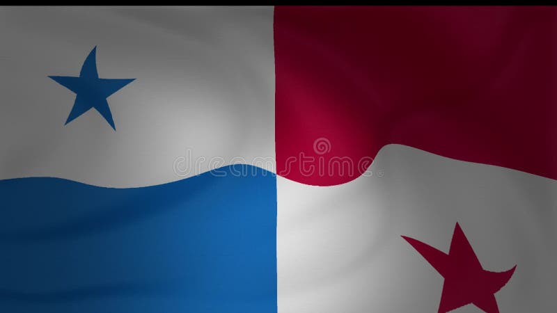 Flag of Panama Animation Loop Stock Video - Video of bunting, creative ...