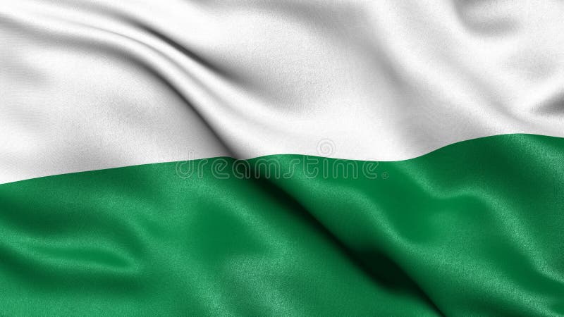 Flag of Pando Waving in the Wind. 3D Illustration Stock Illustration ...