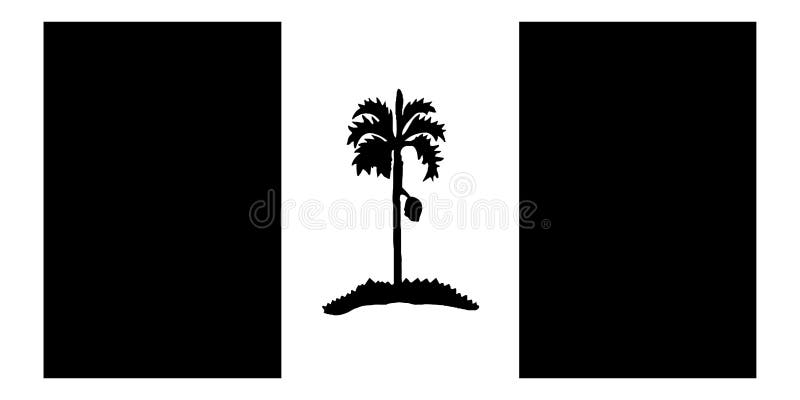 Flag of Penang State Malaysia. Black and White EPS Vector File Stock ...