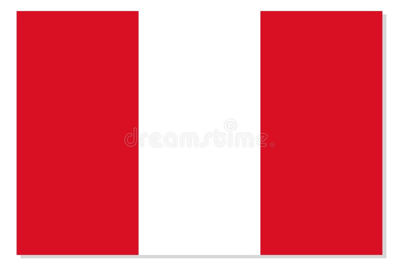 Flag of Peru. Peruvian National Symbol in Official Colors. Template ...