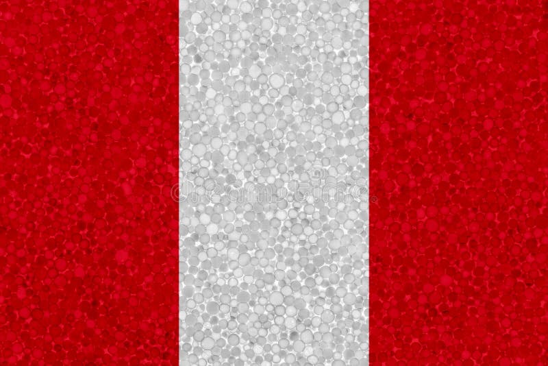 Flag of Peru on Styrofoam Texture Stock Image - Image of travel, nation ...