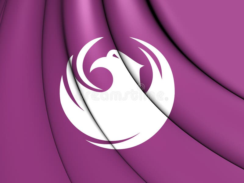 Flag of Phoenix City, Arizona. Stock Illustration - Illustration of ...