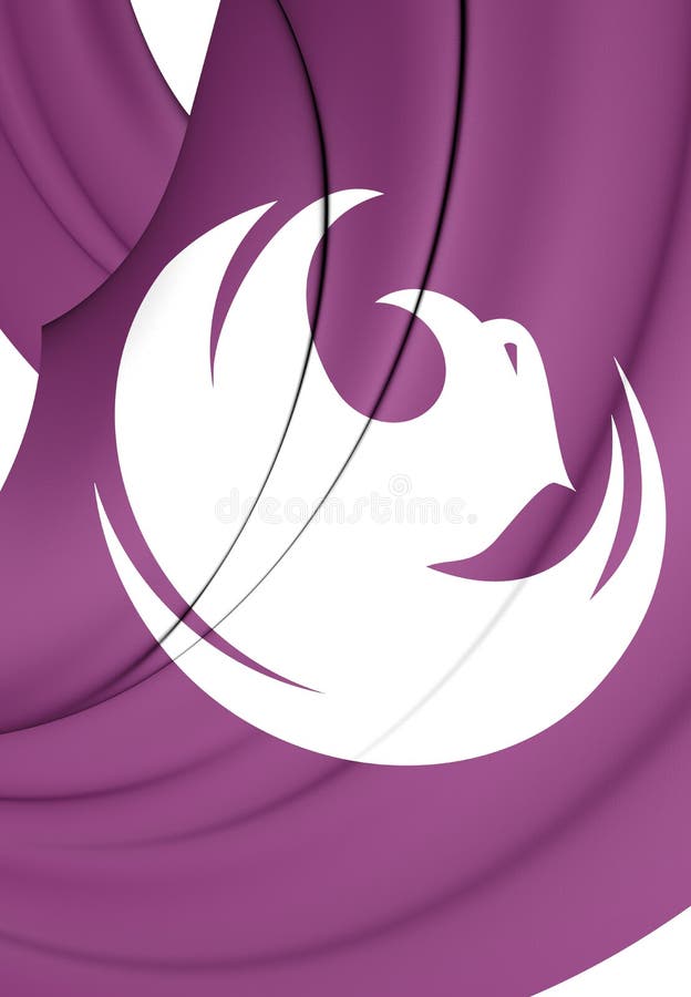 Flag of Phoenix City, Arizona. Stock Illustration - Illustration of ...