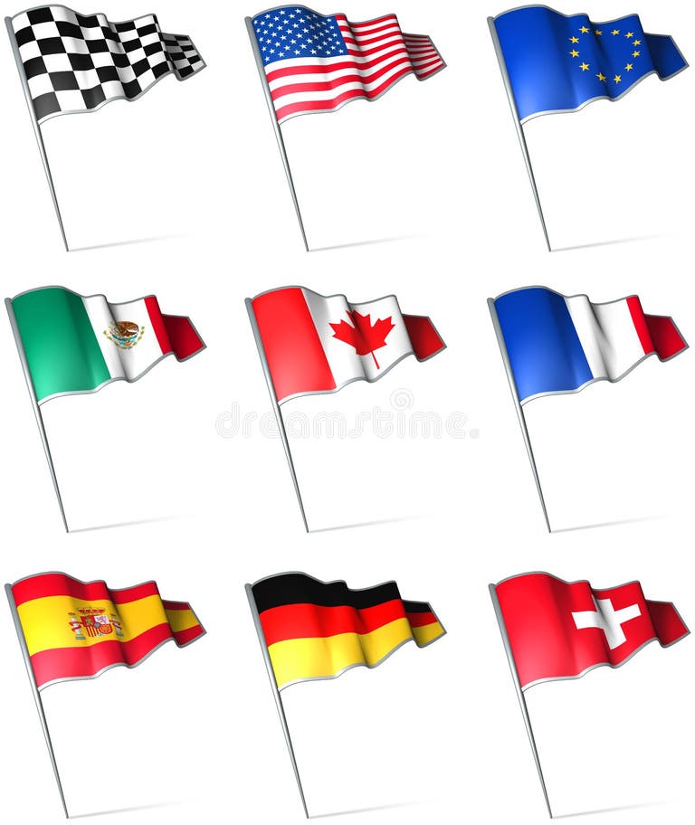 Pins Flag Stock Illustrations – 4,213 Pins Flag Stock Illustrations ...