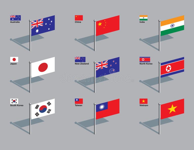 Asia Pacific Flags Stock Illustrations – 187 Asia Pacific Flags Stock ...