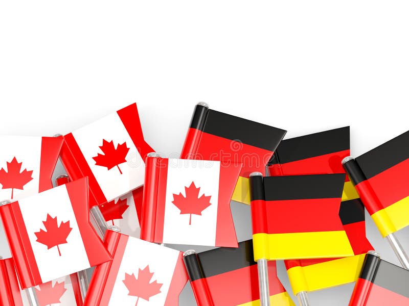 Germany and Canada Flag stock illustration. Illustration of ...