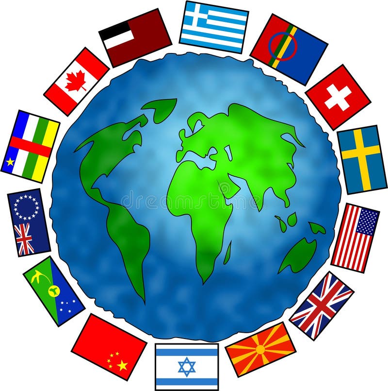 Flag Planet stock illustration. Illustration of christmas - 119017