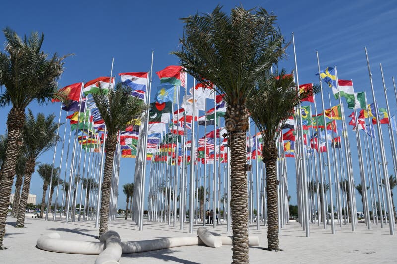 Flag Plaza in Doha, Qatar editorial photography. Image of gulf - 279085317