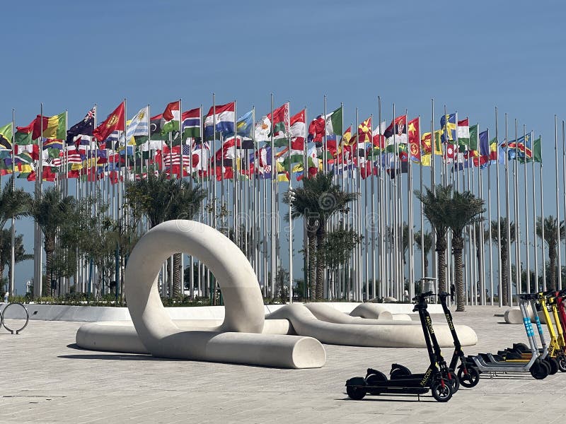 Flag Plaza in Doha, Qatar editorial photography. Image of design - 279085502