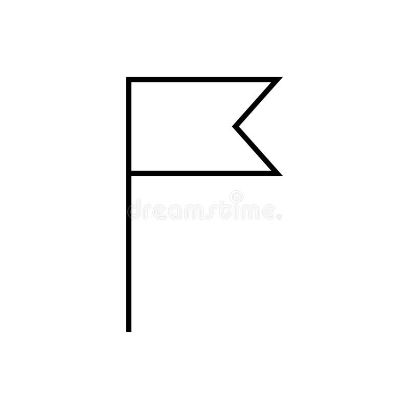 Flag pointer icon design stock vector. Illustration of isolated - 247253086
