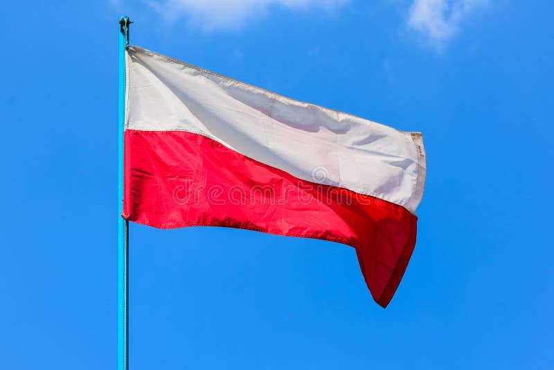 The flag of Poland stock image. Image of blue, horizontal - 229187025