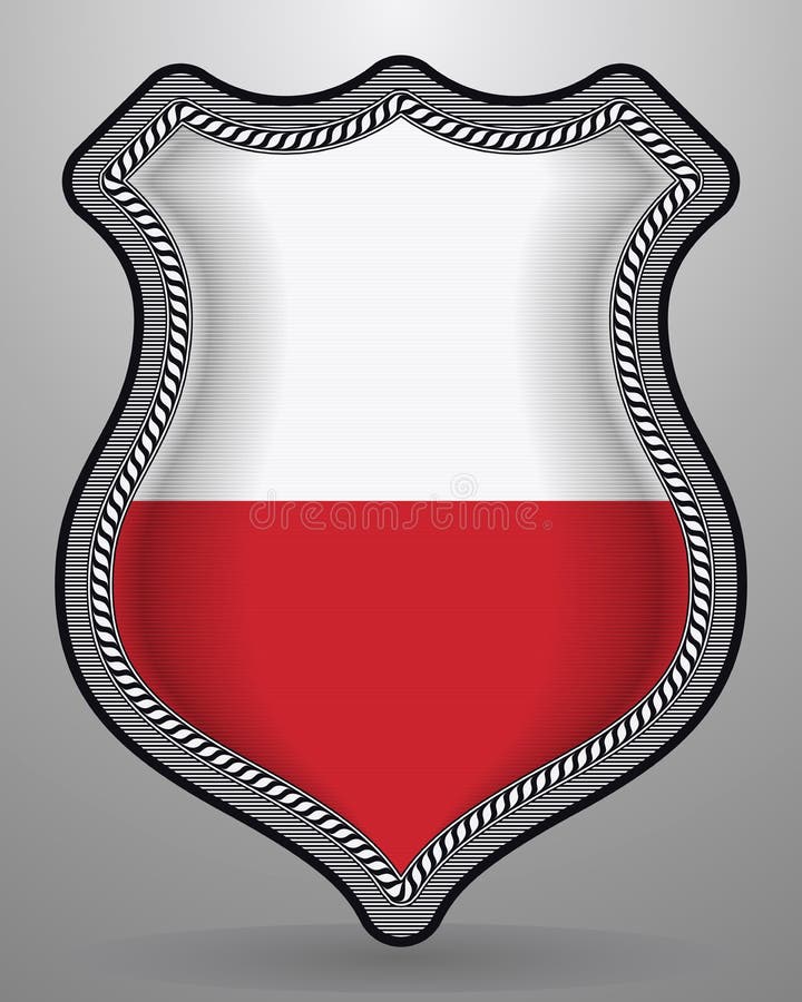 Flag of Poland. Vector Badge and Icon Stock Vector - Illustration of ...
