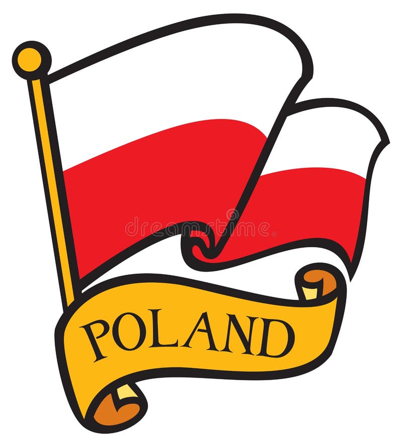 Flag of Poland vector stock vector. Illustration of europe - 209618100