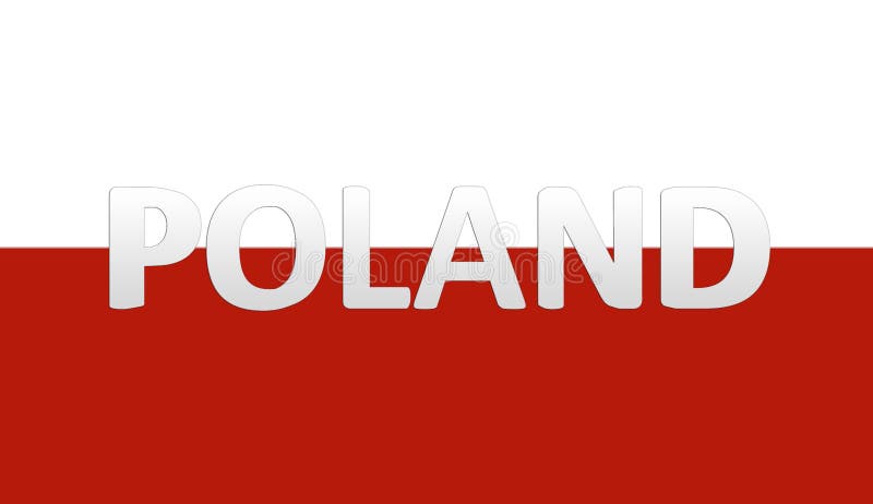 Flag of Poland. the White and Red Flag of Poland Stock Illustration ...