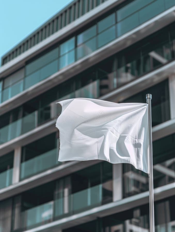 Flag on Pole stock image. Image of modern, highrise - 366080001