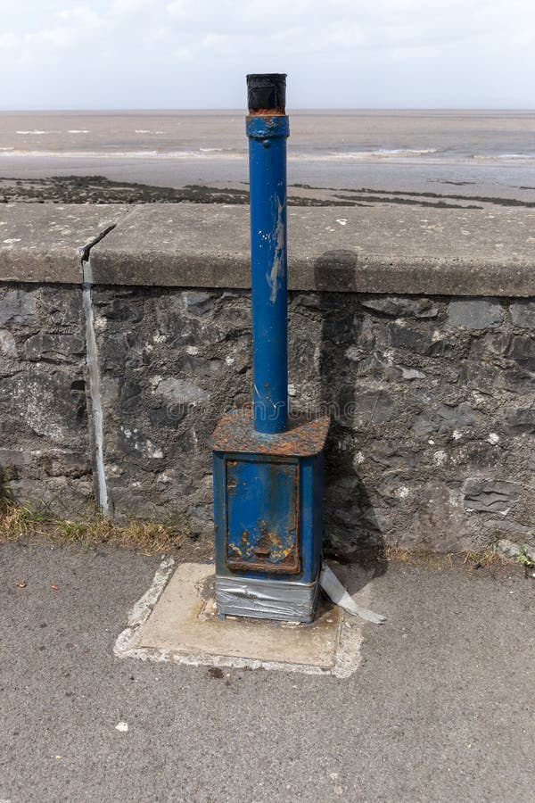 Flag Pole stock photo. Image of countryside, river, tape - 184148962