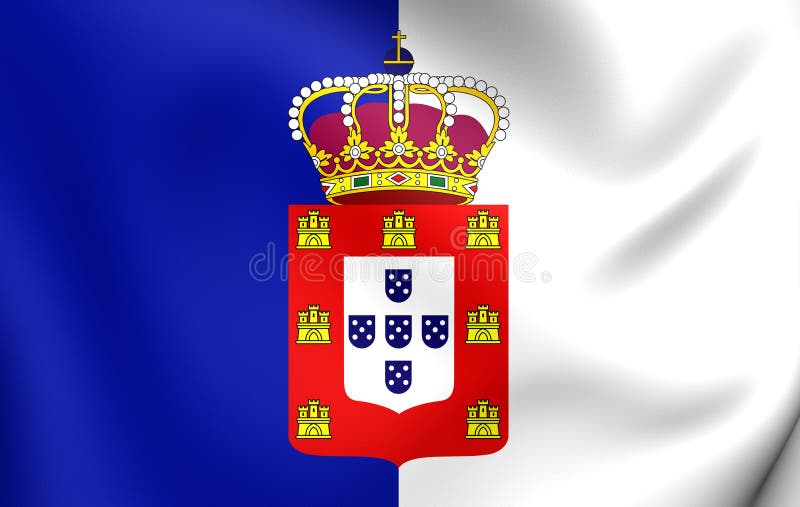 Flag of Portugal 1830-1910 stock illustration. Illustration of close ...