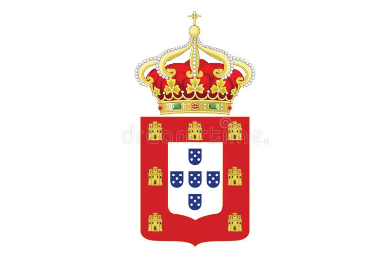 Flag of Portugal from 1707 To 1816 Stock Vector - Illustration of 1830 ...