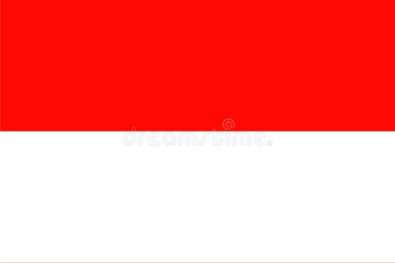Flag of Principality of Monaco Stock Illustration - Illustration of ...