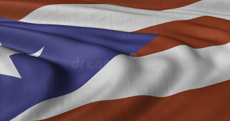 Flag of Puerto Rico stock illustration. Illustration of bandera - 98130538