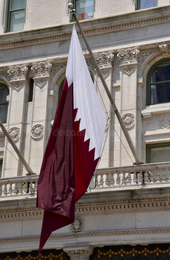 Qatar Flag stock photo. Image of white, katar, qatar - 121295658