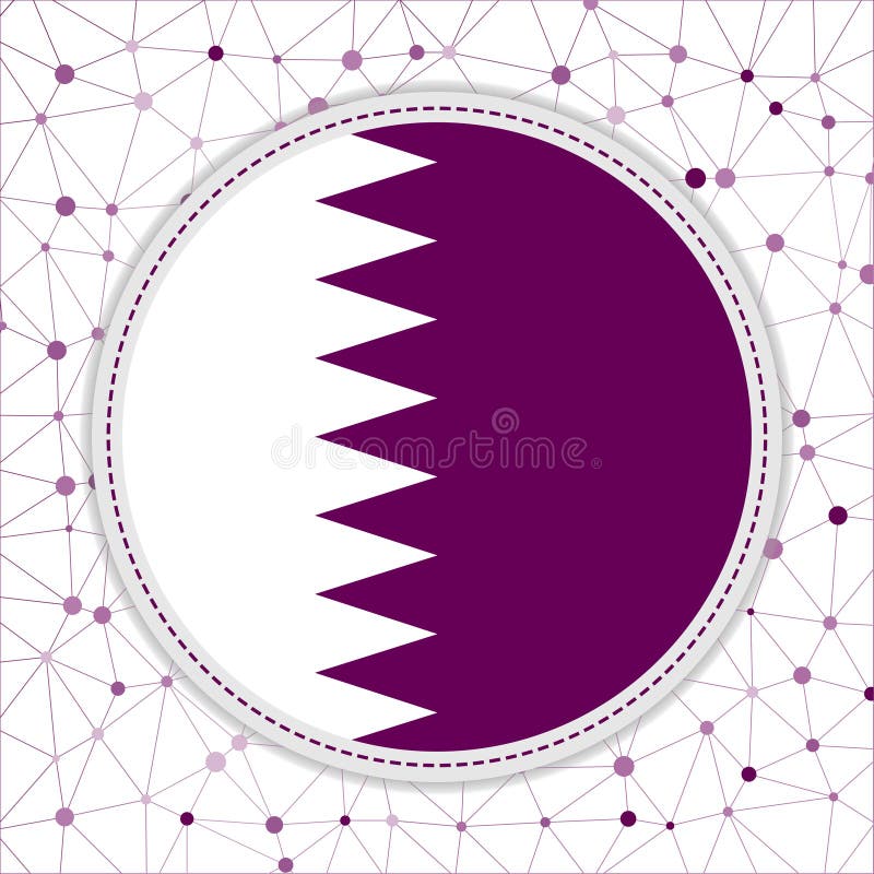 Qatar network map. stock vector. Illustration of boundary - 91424344