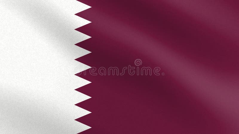 Flag of Qatar with Paper Texture and Light Stock Vector - Illustration ...