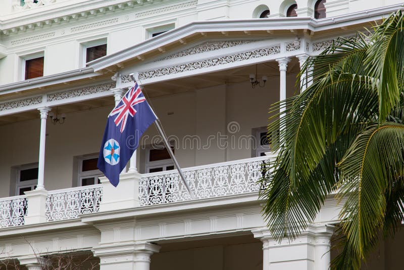 Flag of Queensland stock photo. Image of colonial, cityscape - 77481320