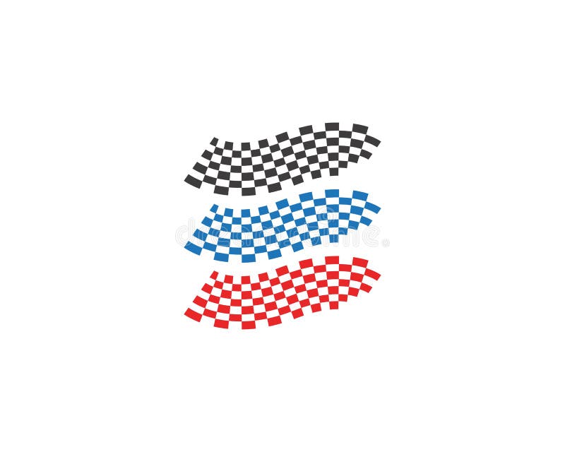 Flag Race Logo Vector Illustration Stock Vector - Illustration of rally ...