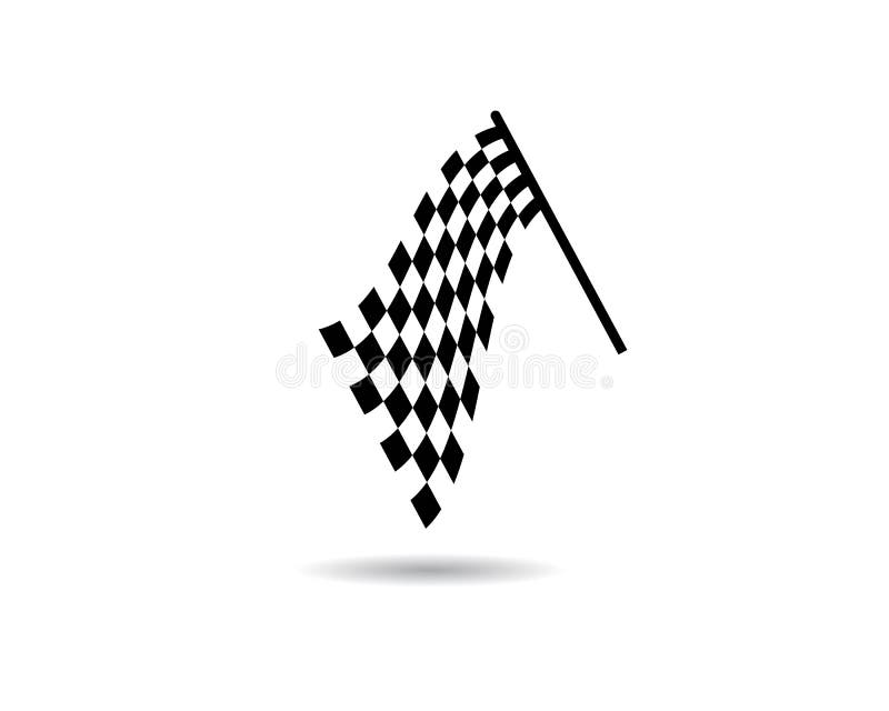 Flag race vector icon stock vector. Illustration of flag - 171830197