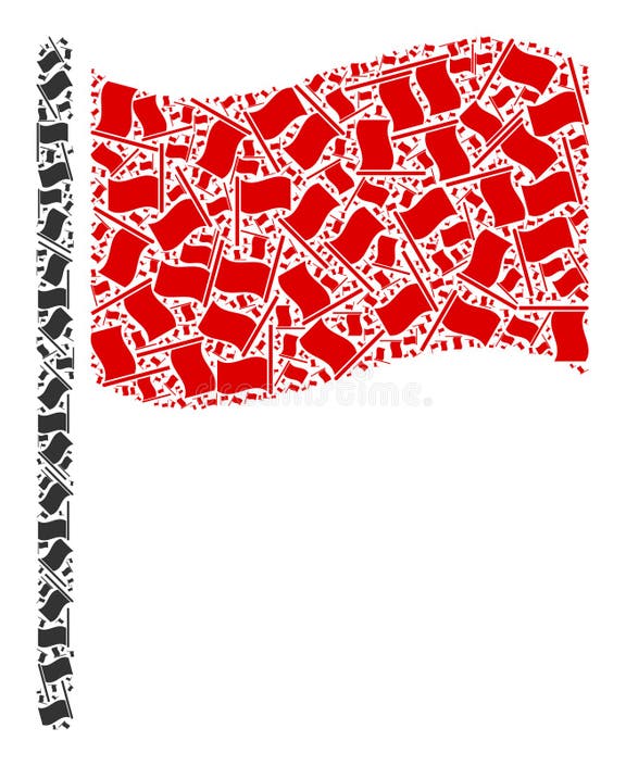 Flag Recursive Icon Composition of Self Items Stock Illustration ...