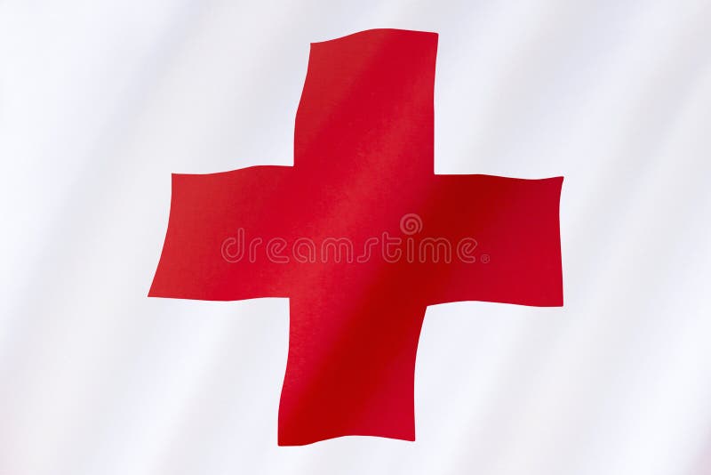 Flag of the Red Cross - International Aid Editorial Photo - Image of ...