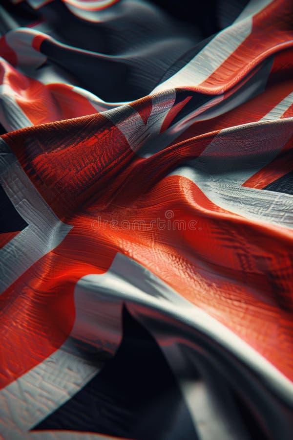 A Flag with a Red Cross and White Stripes Stock Photo - Image of symbol ...