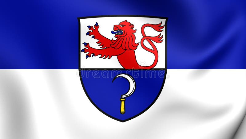 Flag of the Remscheid, Germany. Stock Illustration - Illustration of ...