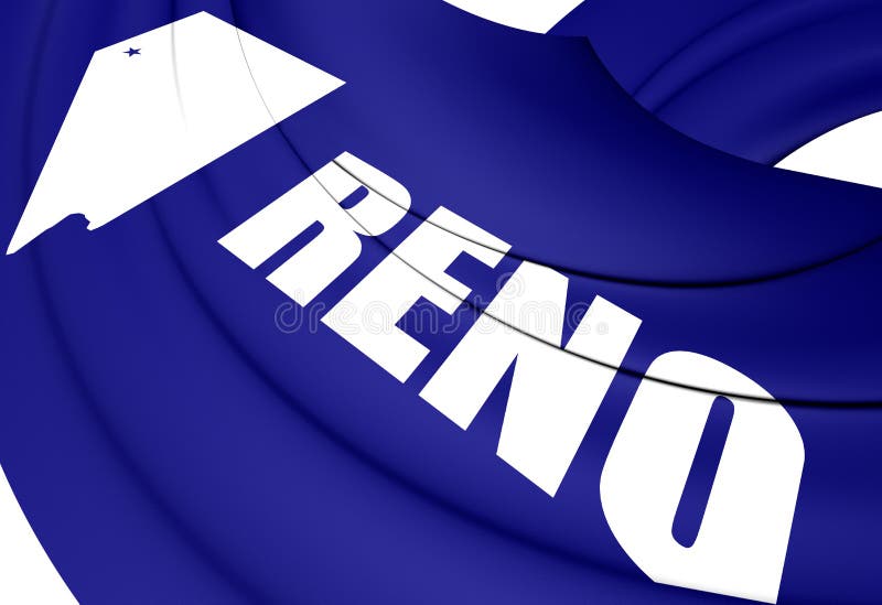 Flag of Reno City Nevada stock vector. Illustration of nevada - 248816238