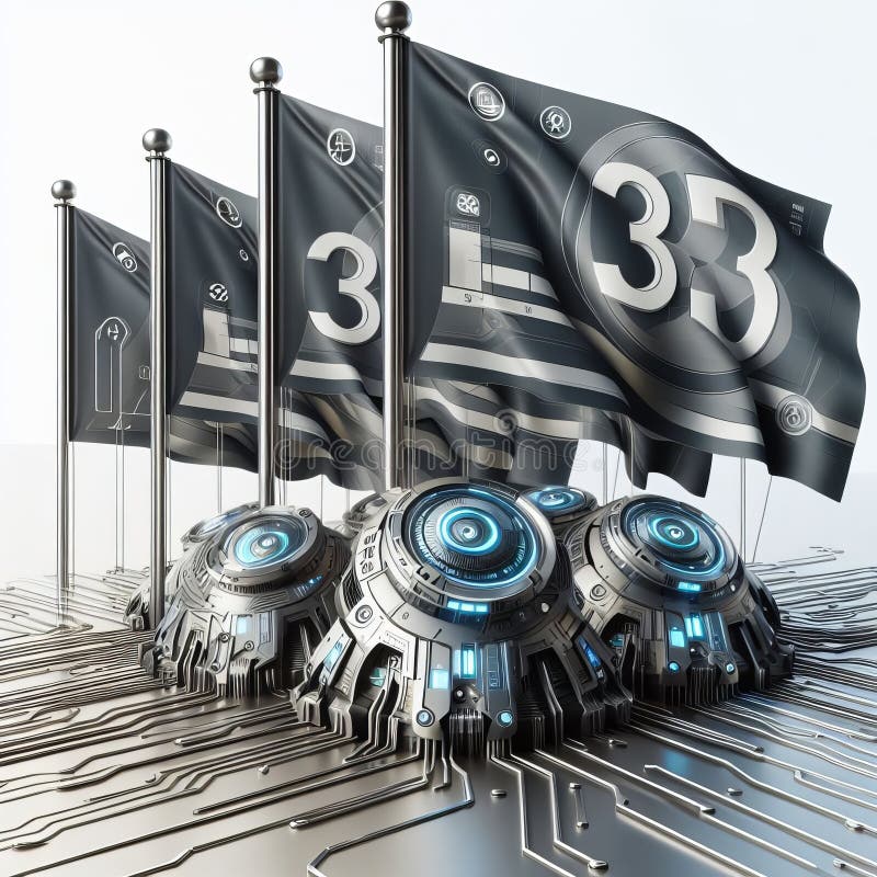 106 33. a Flag Representing a Futuristic Society or Civilizatio Stock ...