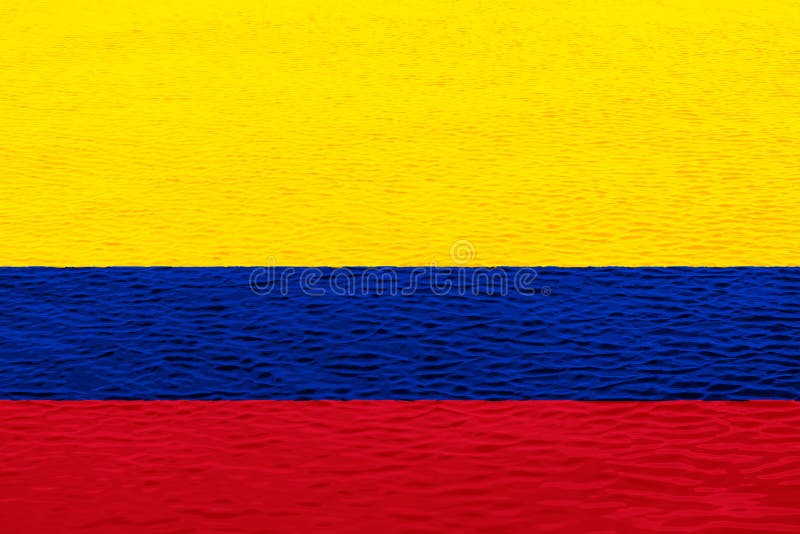 Flag of Republic of Colombia on a Textured Background. Concept Collage ...