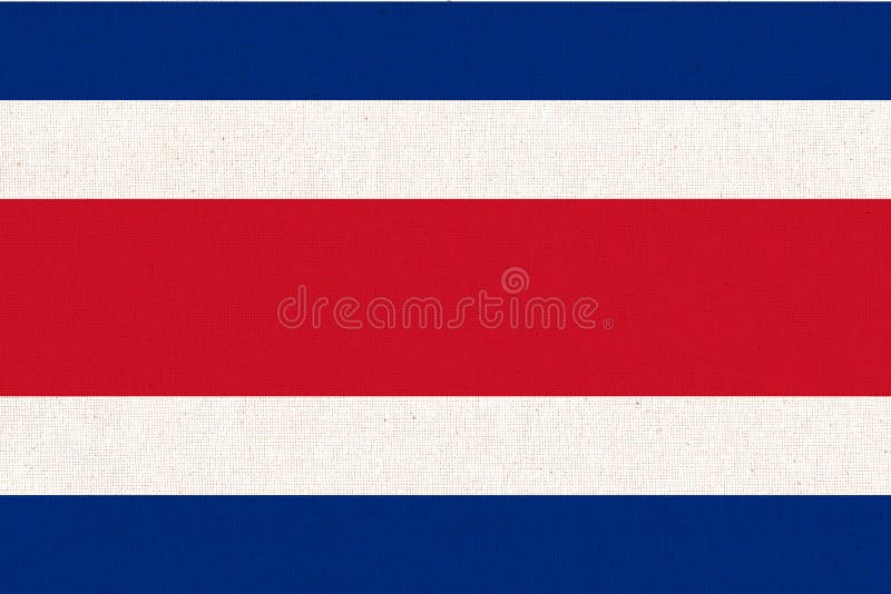 Flag of Republic of Costa Rica. Costa Rica Flag on Fabric Surface Stock ...