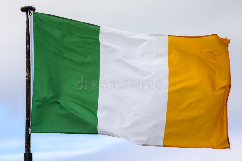 Flag of the Republic of Ireland Stock Image - Image of flag, iconic ...