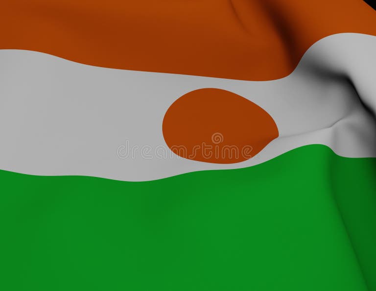Flag of Republic of the Niger Stock Illustration - Illustration of ...