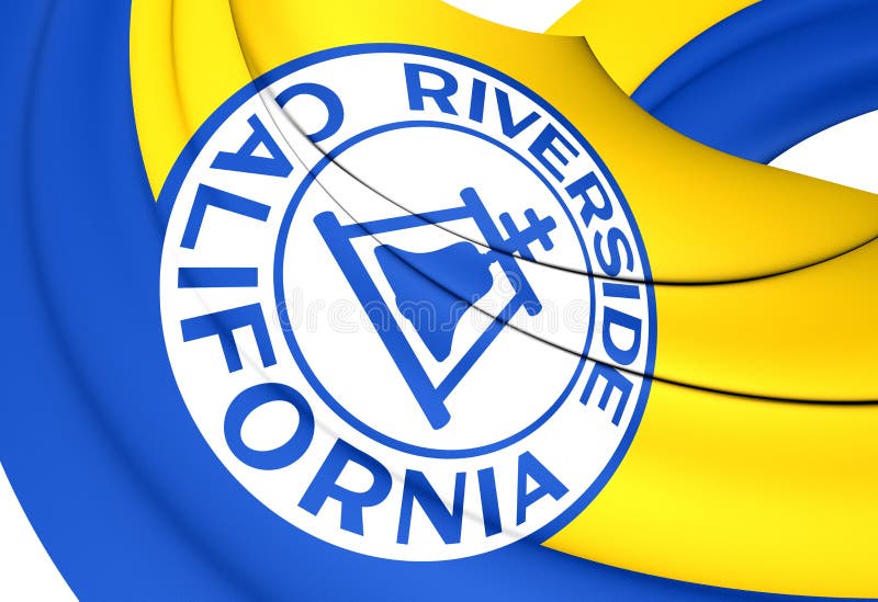 Flag of Riverside, USA. stock illustration. Illustration of california ...