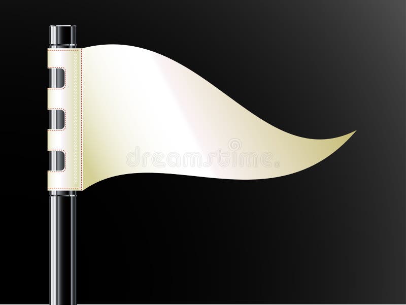 Flag on the Roadway with Red Threads Stock Vector - Illustration of ...