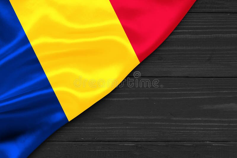 Flag of Romania Place for Text Cope Space Stock Image - Image of silk ...